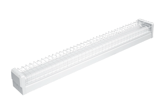 Emergency & Exit Lights: 4 FootT 36w LED Wire Guard Batten