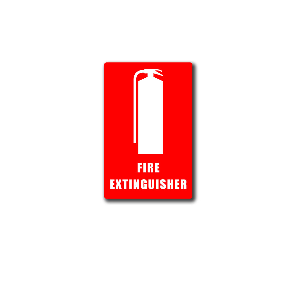 Signage: Small Fire Extinguisher Location Sign - Self Adhesive
