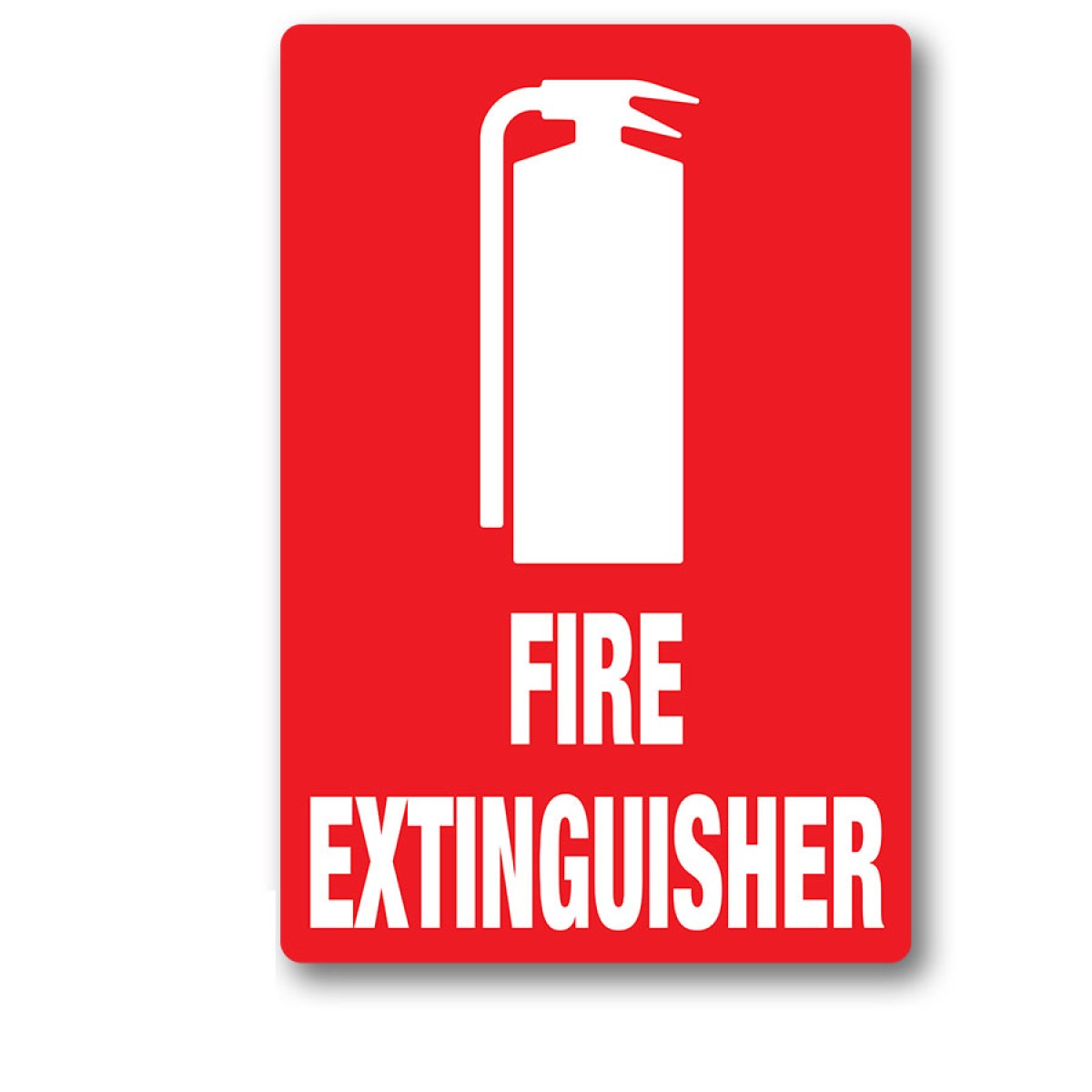 Signage: Large Fire Extinguisher Location Sign - Self Adhesive